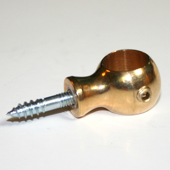 Stangholder 732 1 stk 11mm messing (øye) (488M) - IBG